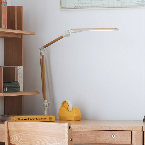 デスクライト LEDコンパクトアームライト ECL-335 NA、ECL-336 WT 2016年 コイズミ学習机 家具のホンダ インターネット本店 ラグ・カーペット・じゅうたん・テーブル ...